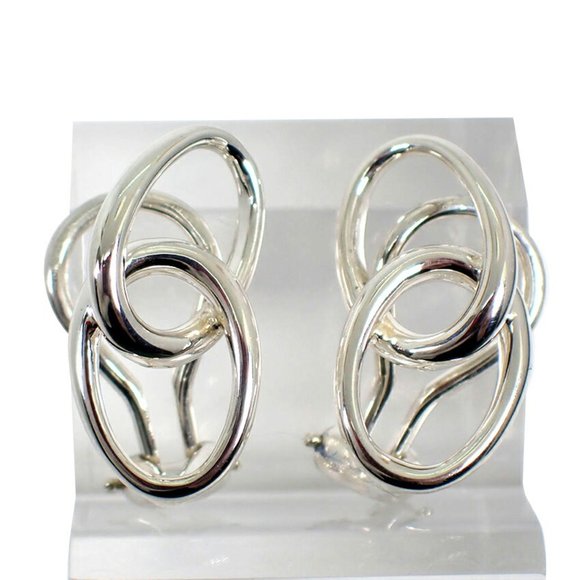 Tiffany & Co. | Jewelry | Tiffany 925 Elsa Peretti Double Loop Earrings ...